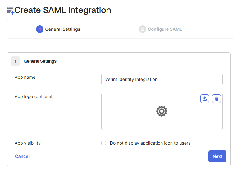 Example: Configure SAML for Identity V2 in Okta - Verint Identity ...
